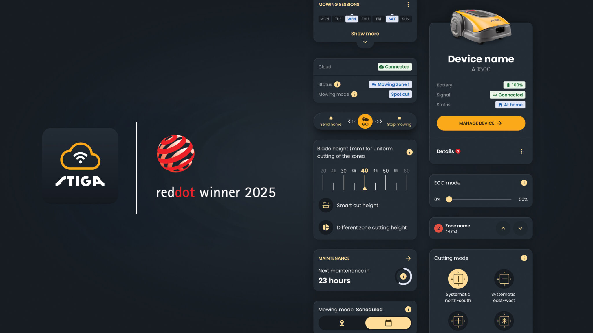 STIGA wins 2025 Red Dot Award with its STIGA.GO App - STIGA GROUP